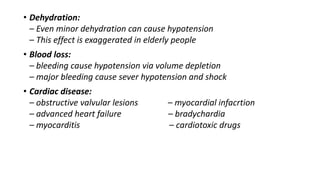 A case of hypotension | PPTX