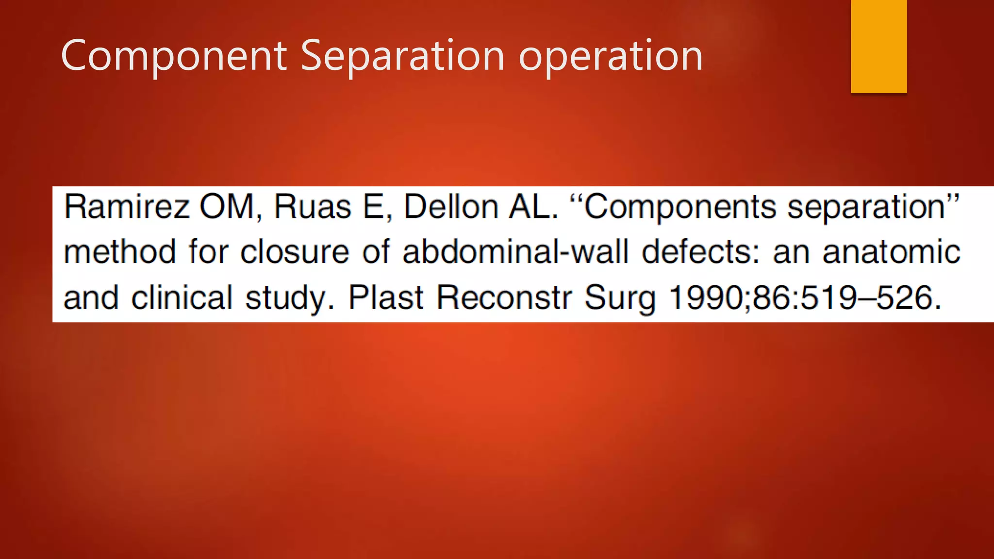 A case of large recurrent ventral hernia | PPTX