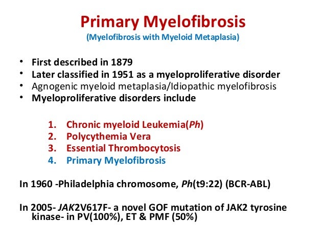 A Case of Primary Myelofibrosis