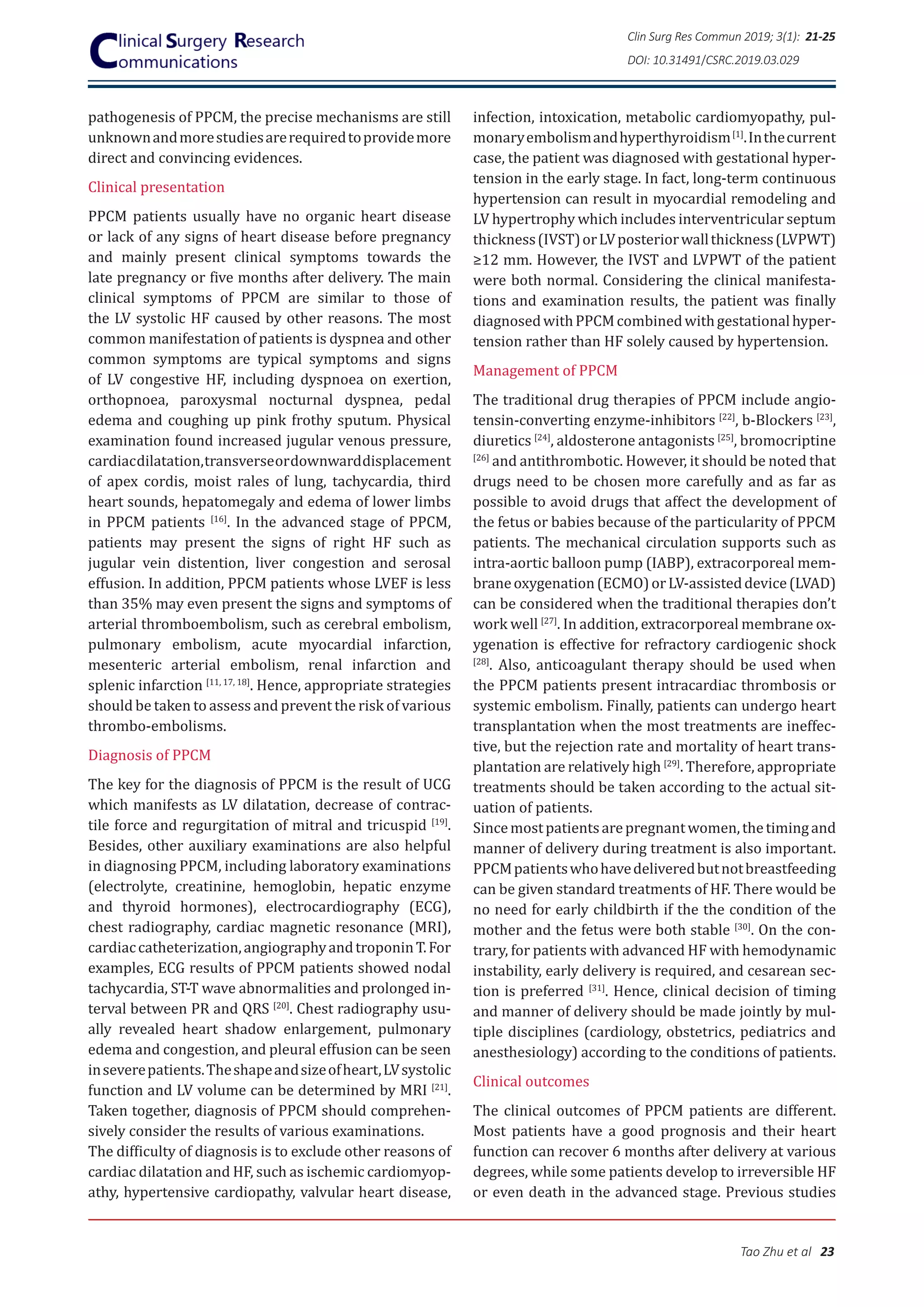 A case of perinatal cardiomyopathy | PDF