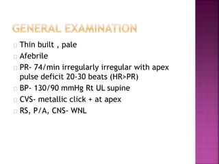 A case of prosthetic mitral valve with | PPTX