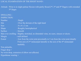 A CASE OF SWELING OVER THE DORSUM OF HAND.pptx