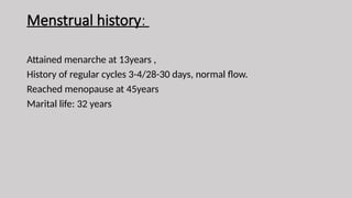 A Case on Uterovaginal Prolapse; CASE ON STAGE 3 UV PROLAPSE | PPT