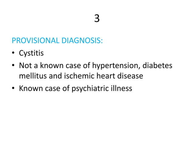 A case presentation on cystitis | PPTX | Digestive Disorders | Diseases and Conditions