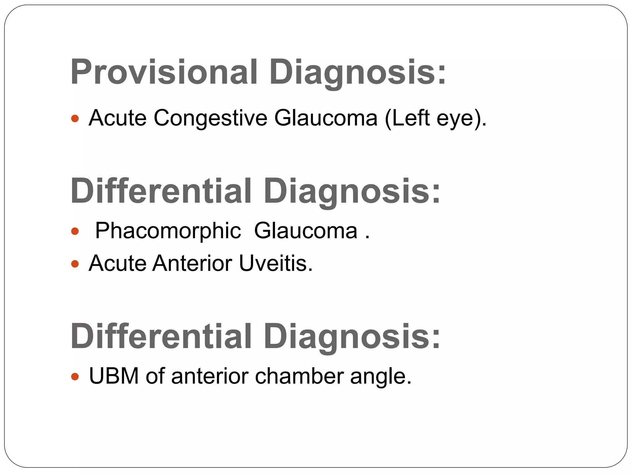 A case presentation on GLAUCOMA..pptx