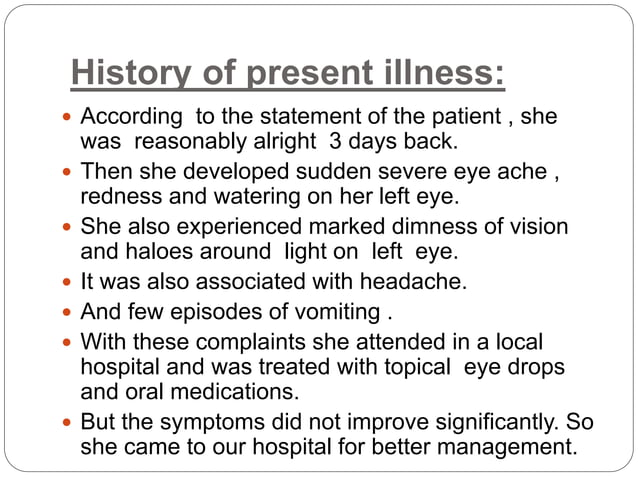 A case presentation on GLAUCOMA..pptx | Eye and Vision Conditions | Diseases and Conditions