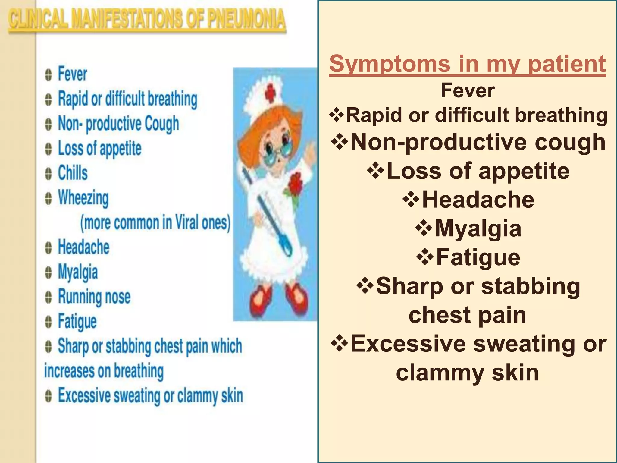A case presentation on pneumonia | PPTX