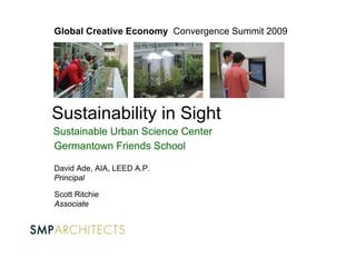 A Case Study The Sustainable Urban Science Center At Gfs | PDF