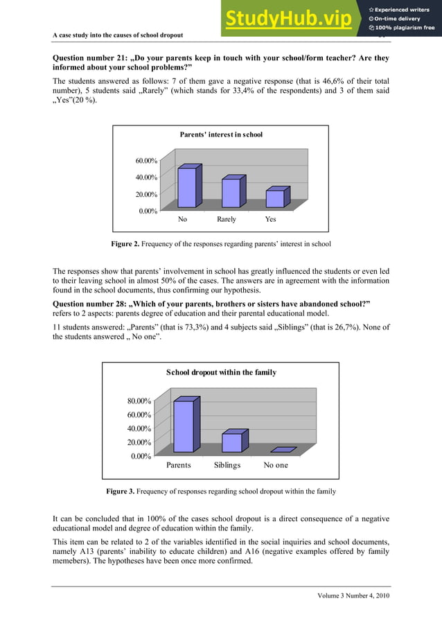 A CASE STUDY INTO THE CAUSES OF SCHOOL DROPOUT | PDF | Secondary ...
