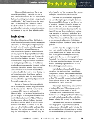 A Case Study Of An High School English Language Learner And His Reading ...