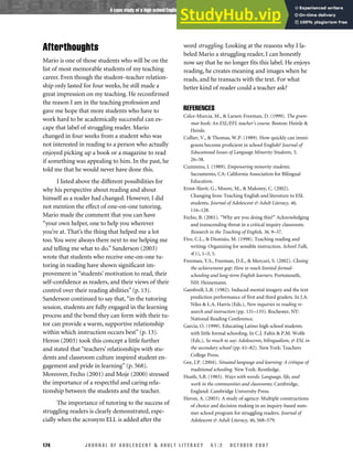 A Case Study Of An High School English Language Learner And His Reading ...