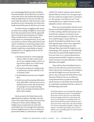 A Case Study Of An High School English Language Learner And His Reading ...