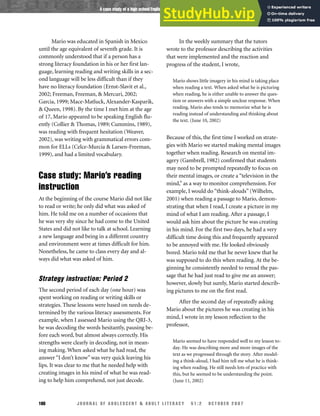 A Case Study Of An High School English Language Learner And His Reading | PDF