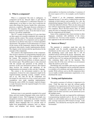 A Case Study Of A Reusable Component Collection | PDF | Programming Languages | Computing