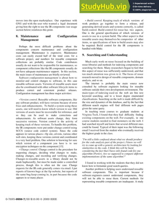 A Case Study Of A Reusable Component Collection | PDF | Programming Languages | Computing