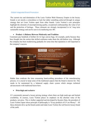 A Case Study Of Louis Vuitton | PDF