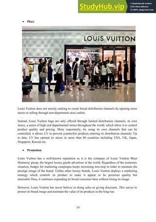 A Case Study Of Louis Vuitton | PDF