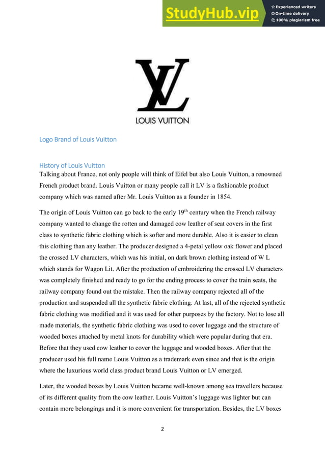 A Case Study Of Louis Vuitton | PDF | Travel Accessories | Travel