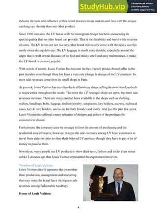 A Case Study Of Louis Vuitton | PDF