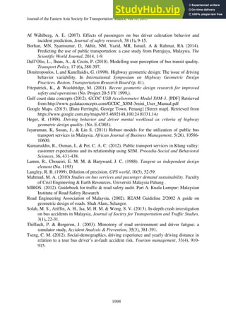 A Case Study Of Public Bus Driver Behaviour At Batu Feringghi | PDF | Auto Safety | Automotive