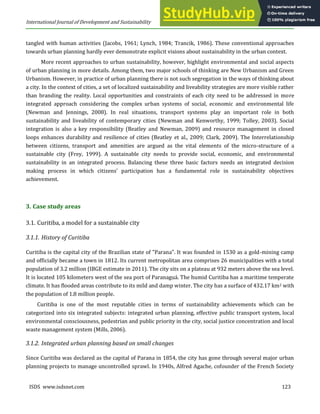 A Case Study Of Sustainable Urban Planning Principles In Curitiba ...