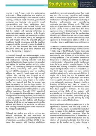 A Case Study Of Teaching Addition And Subtraction To A Student With ...