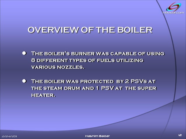 A CASE STUDY OF THE BOILER ACCIDENT, Process Safety Management System | PPT