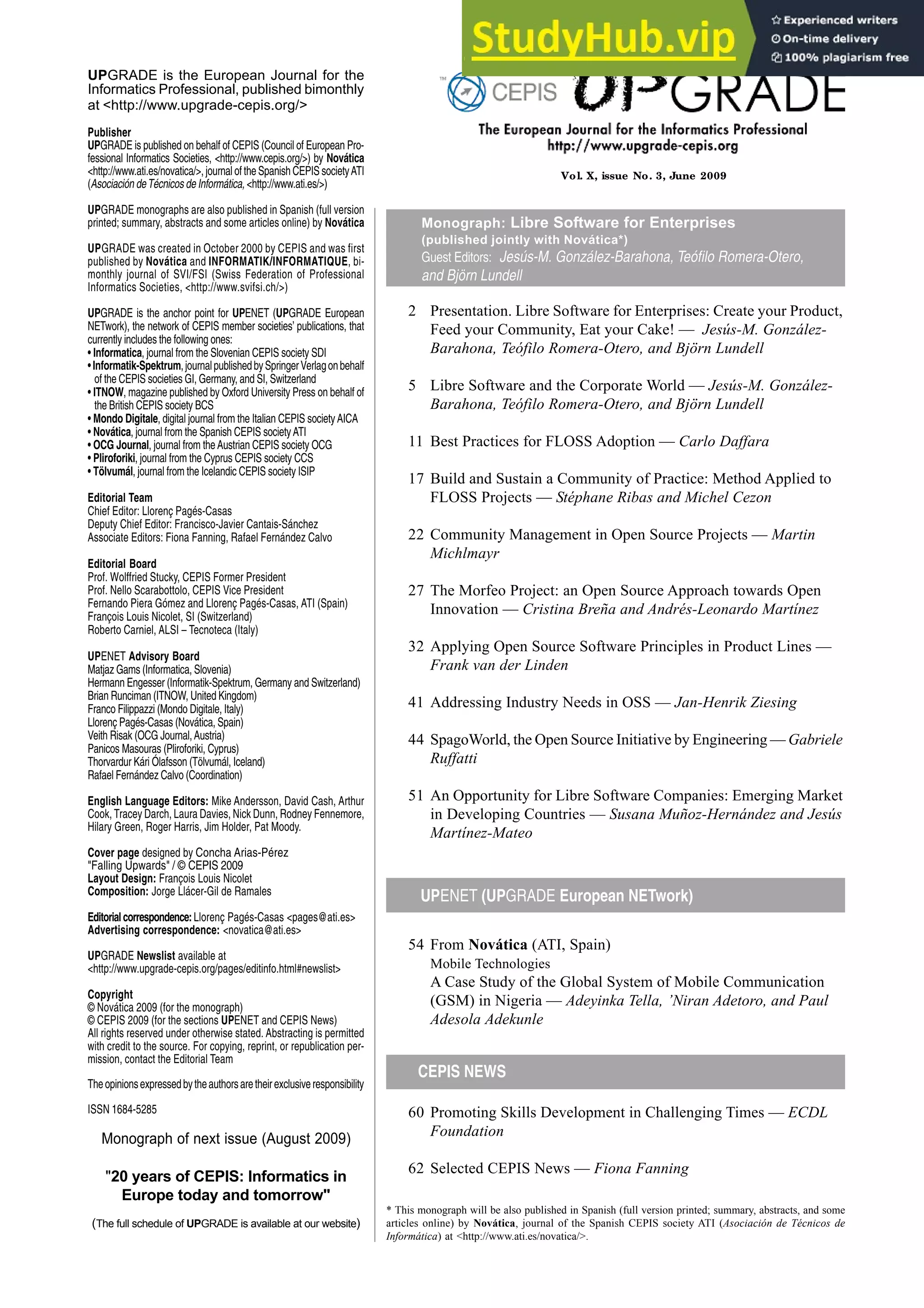 A Case Study Of The Global System Of Mobile Communication (GSM) In ...