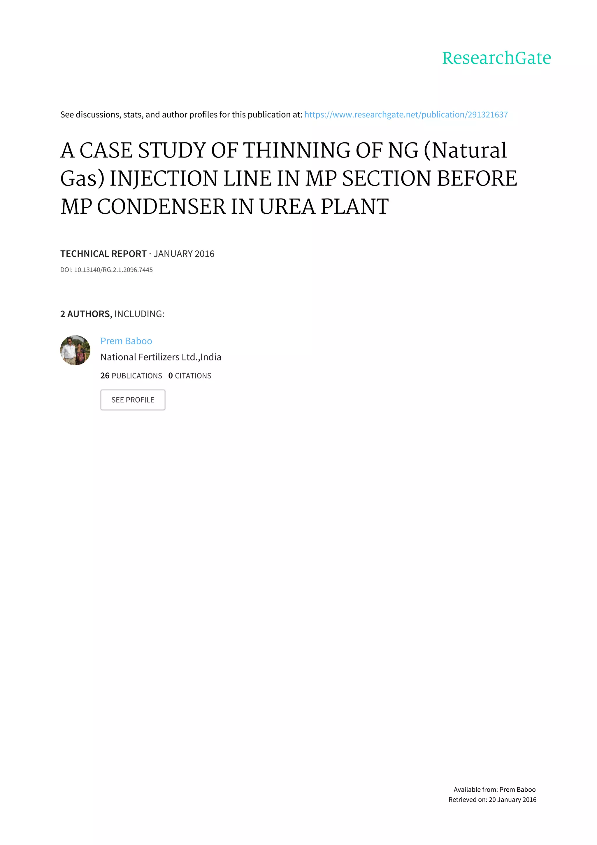 A case study of thinning of ng (natural gas) injection line in mp ...
