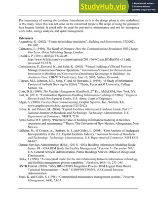 A Case Study Of Using BIM And COBie For Facility Management | PDF