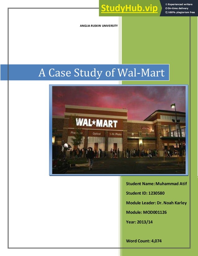 A Case Study Of Wal-Mart. | PDF