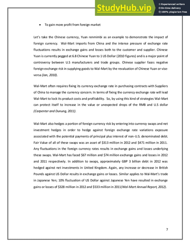 A Case Study Of Wal-Mart. | PDF