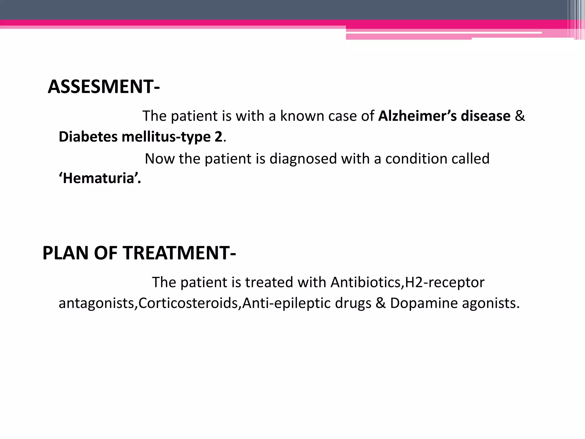 A case study on advanced alzheimers disease | PPTX