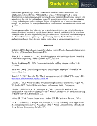 A Case Study On Applying Lean Construction To Concrete | PDF