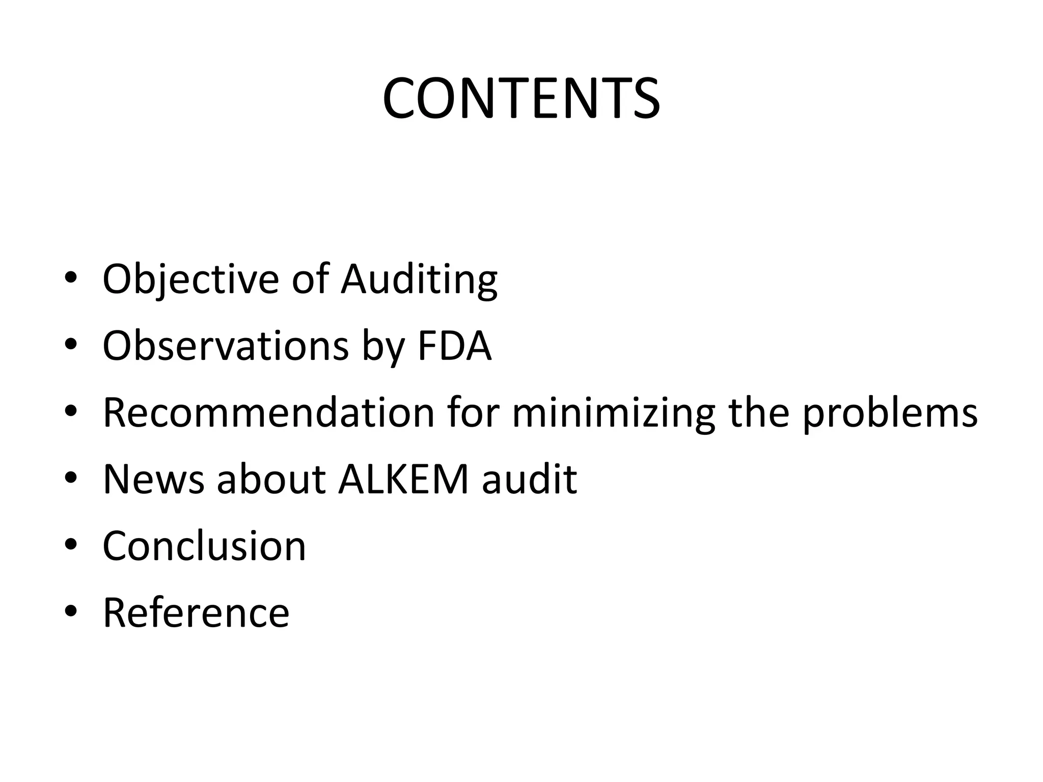 A case study on audit of pharmaceutical company | PPTX