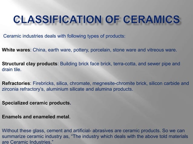 A CASE STUDY ON CERAMIC INDUSTRY OF BANGLADESH.pptx | Geology | Science