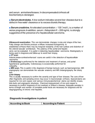 A case study on cirrhosis of liver | DOCX