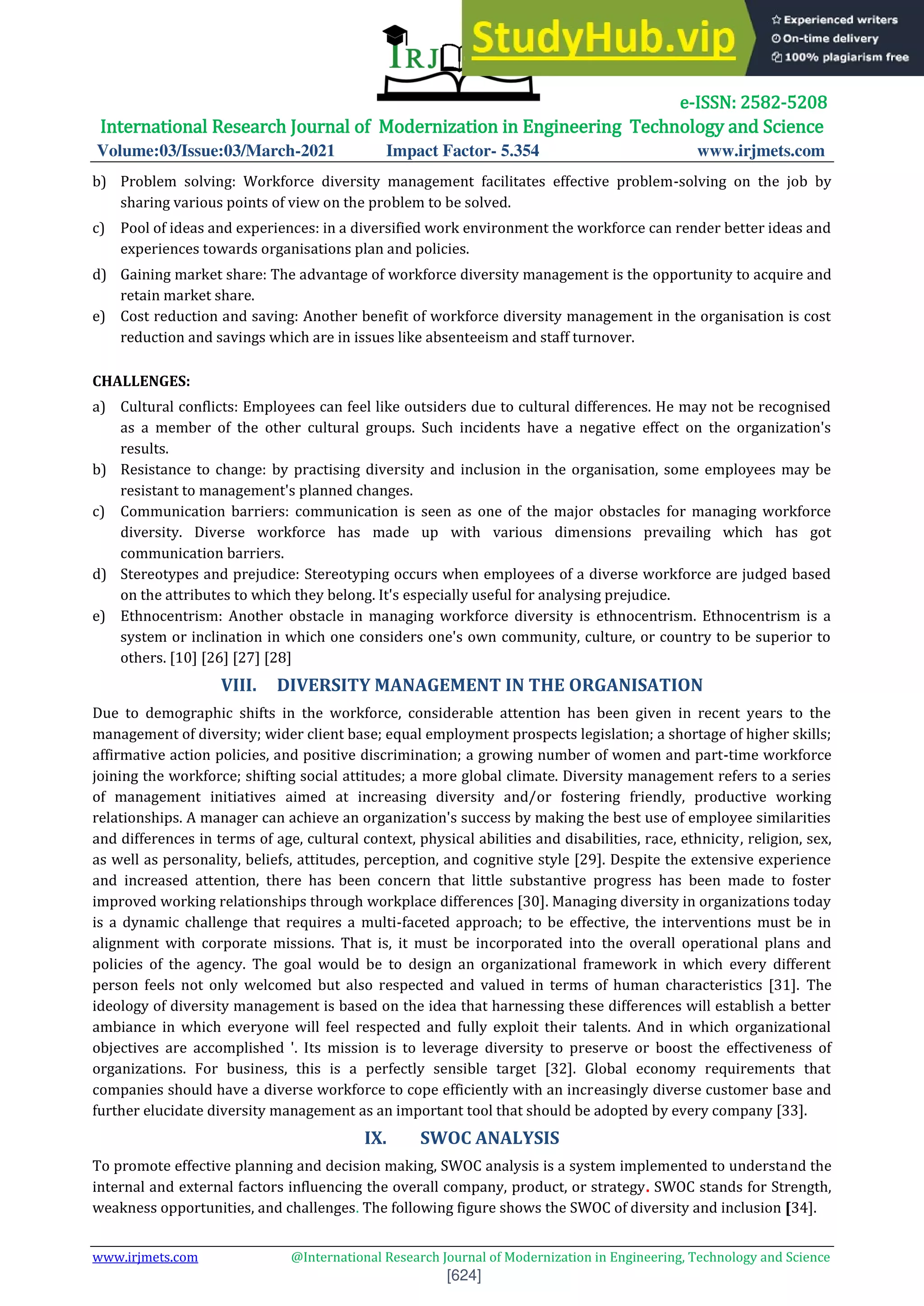 A CASE STUDY ON DIVERSITY AND INCLUSION OF IT SECTOR A ROAD MAP FOR ...