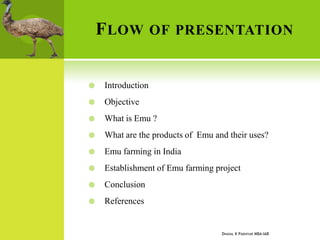 A case study on emu farming in anand | PPTX