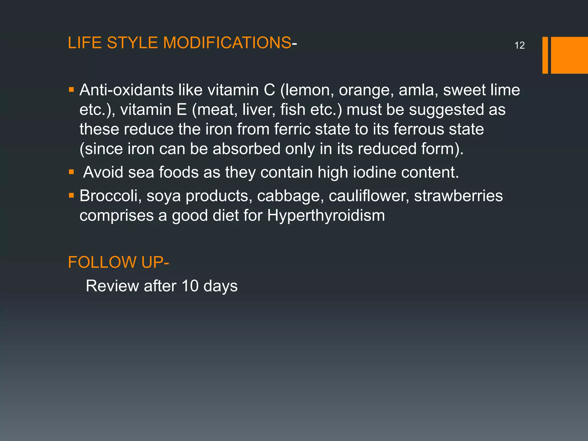 A case study on hyperthyroidism, anemia | PPTX