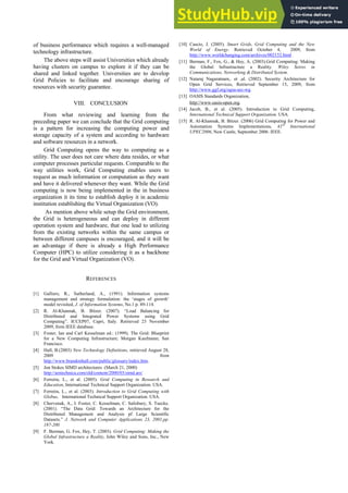 A Case Study On Implementation Of Grid Computing To Academic Institution | PDF