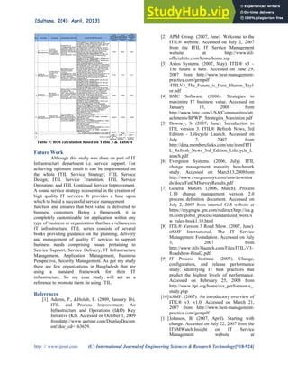 A Case Study On Implementing ITIL In Business Organization Considering Business Benefits With ...