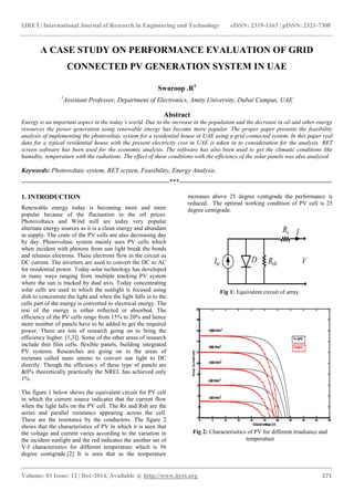 A case study on performance evaluation of grid connected pv generation ...