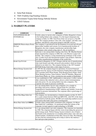 A CASE STUDY ON PLANNING OF REWA ULTRA MEGA SOLAR POWER PROJECT | PDF