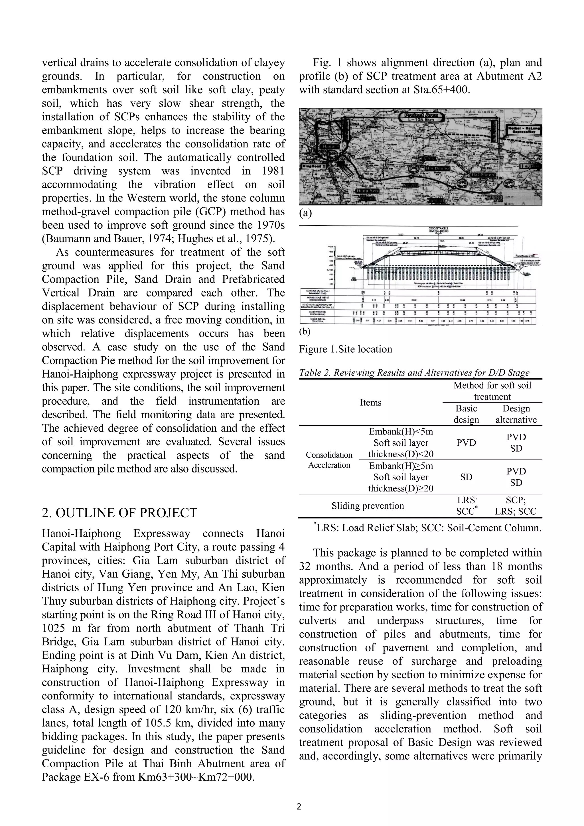 A case study on soft soil improvement of hanoi haiphong expressway ...