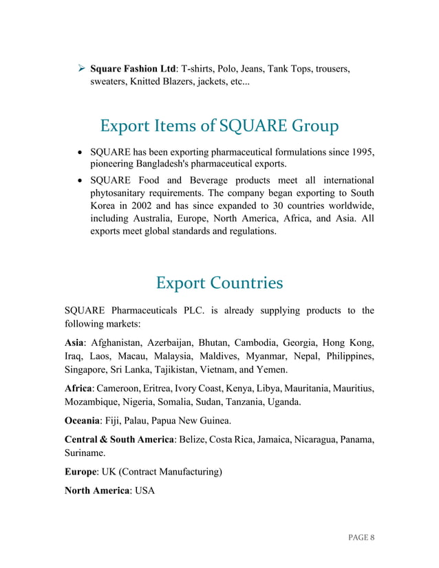 A Case Study On SQUARE GROUP Bangladesh.pdf | Pharmaceutical Industry ...