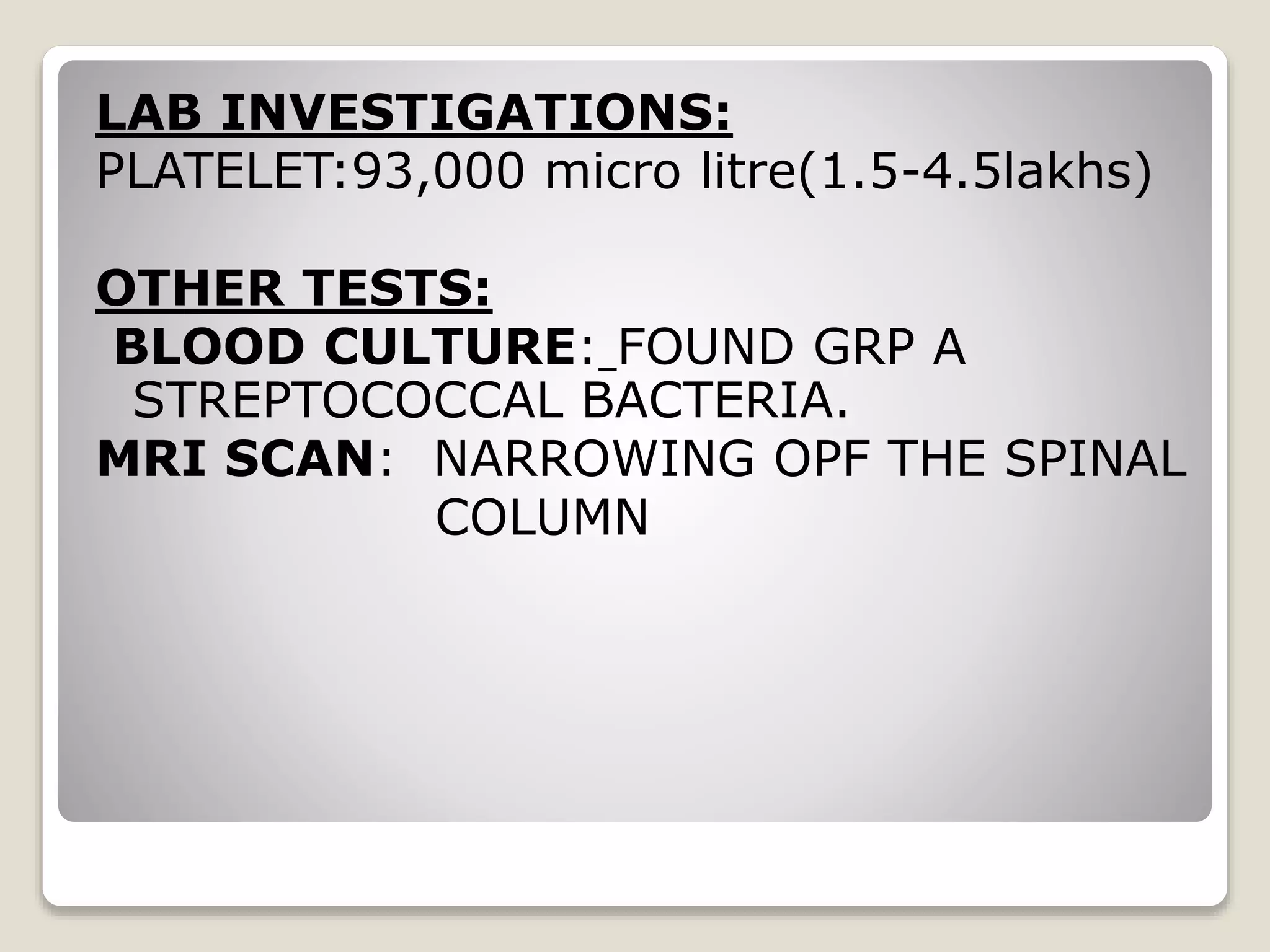 A case study on streptococcal septicaemia | PPTX