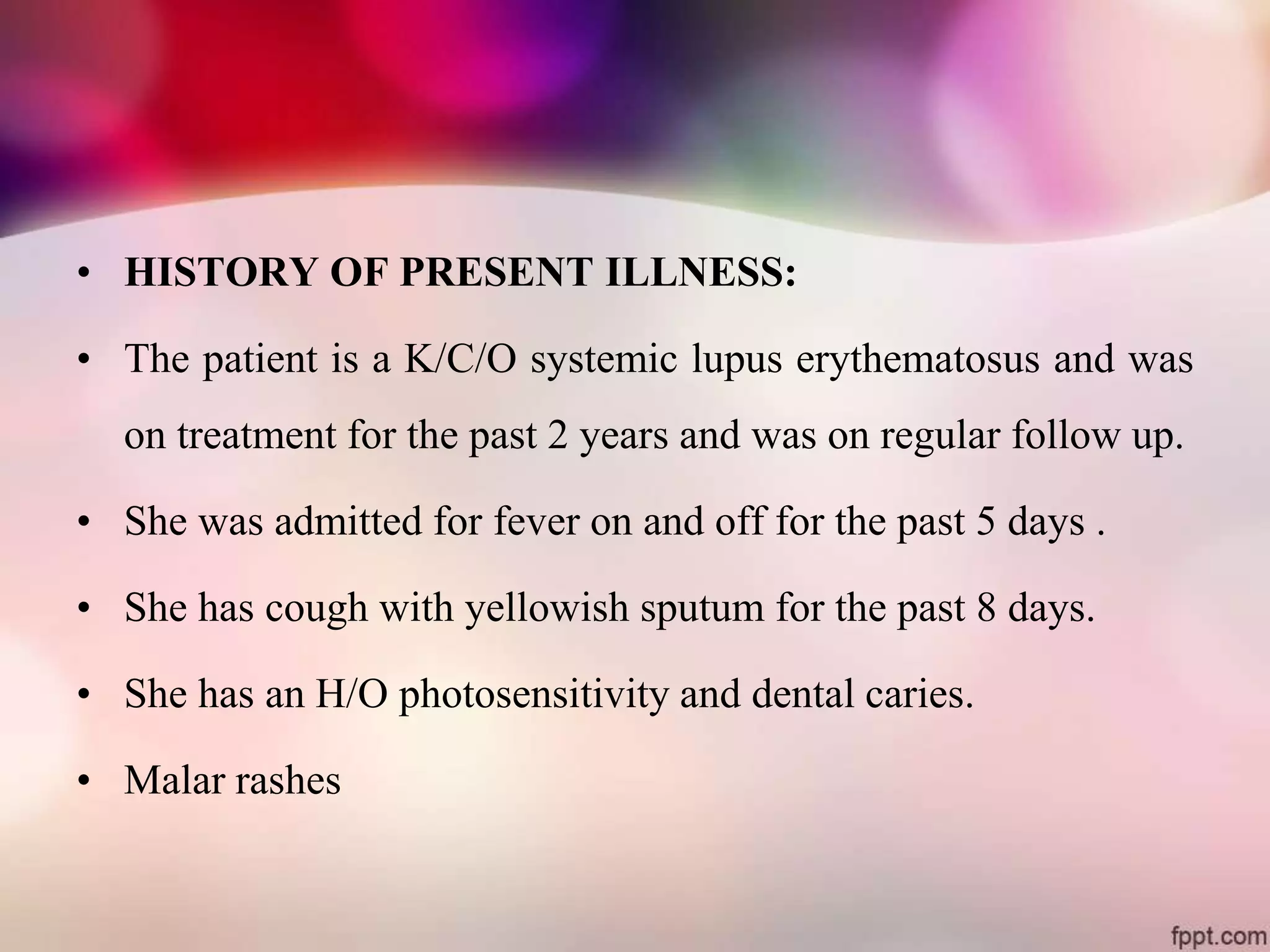 A case study on systemic lupus erythamatosus | PPTX