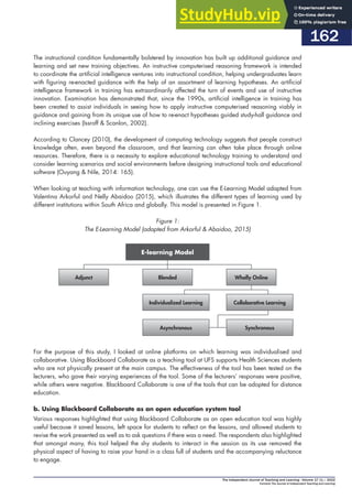 A Case Study On The Advantages And Disadvantages Of Using Blackboard ...