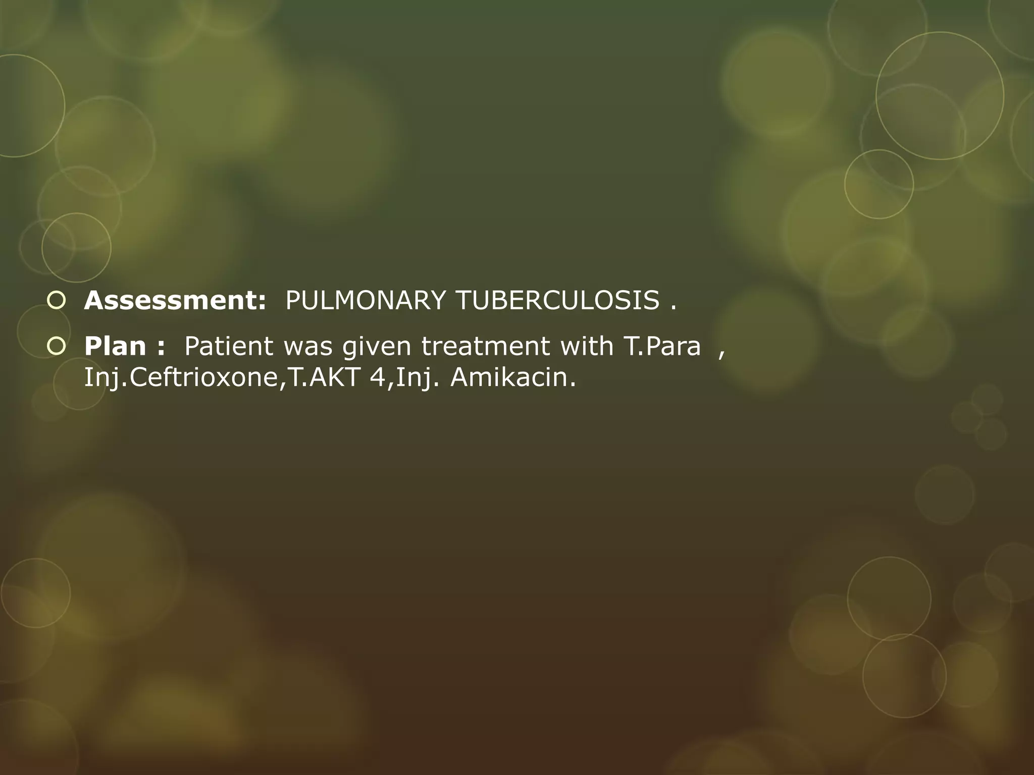 A case study on tuberculosis | PPTX
